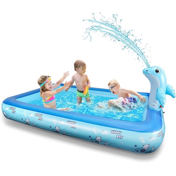 Swim | Sprinkler Inflatable Swimming Pool | Poshmark